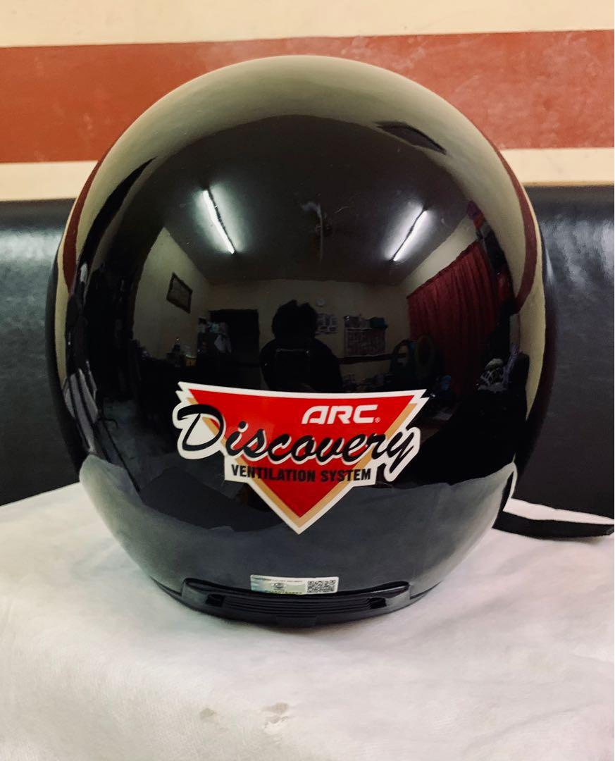 ARC Discovery helmet original smoke visor, Motorbikes on Carousell