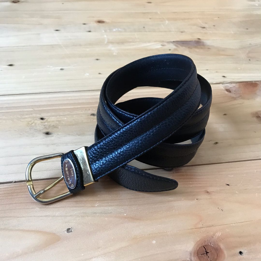 AUTH LANCEL TEXTURED LEATHER BELT, Men's Fashion, Watches & Accessories ...
