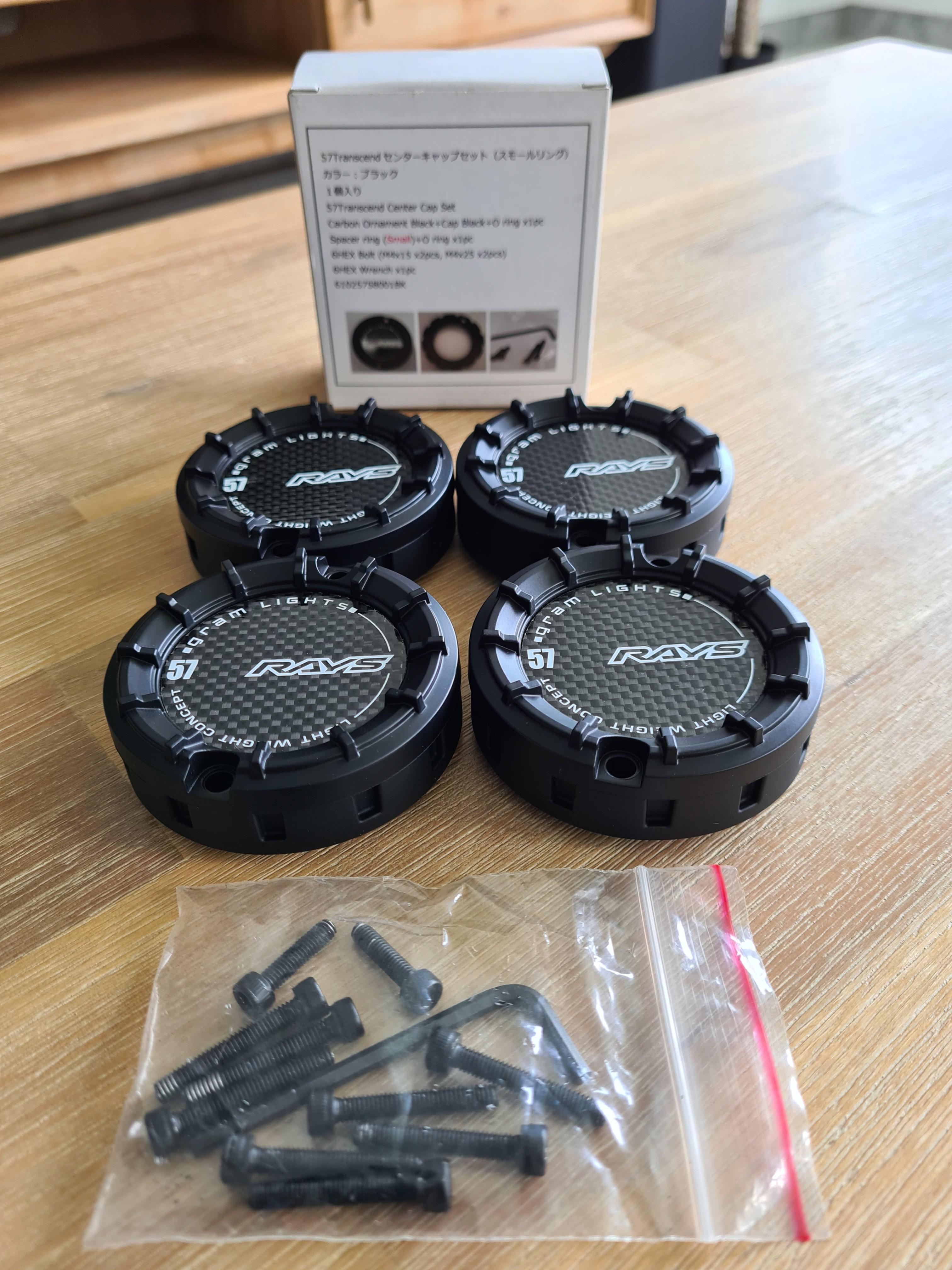 Authentic Rays 57 Transcend / Xtreme Centre Caps, Car Accessories, Accessories on Carousell