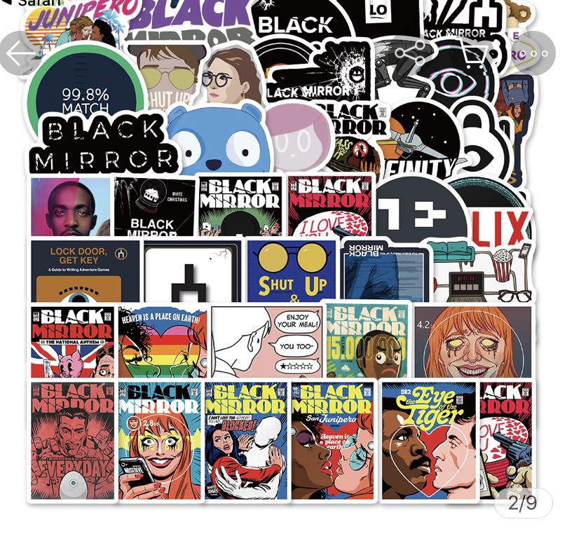 Black mirror stickers, Everything Else on Carousell