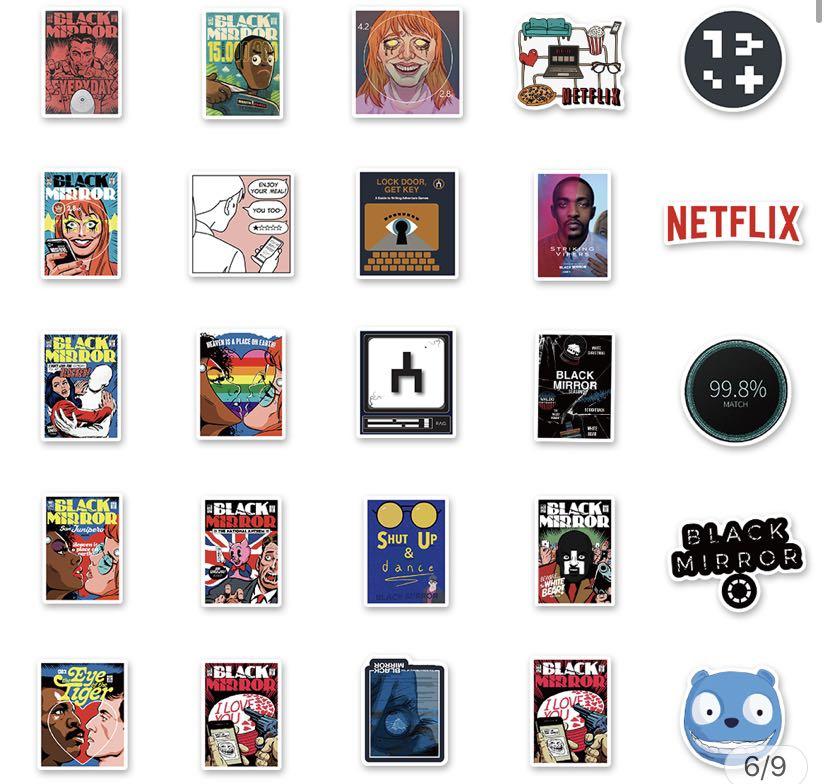 Black mirror stickers, Everything Else on Carousell
