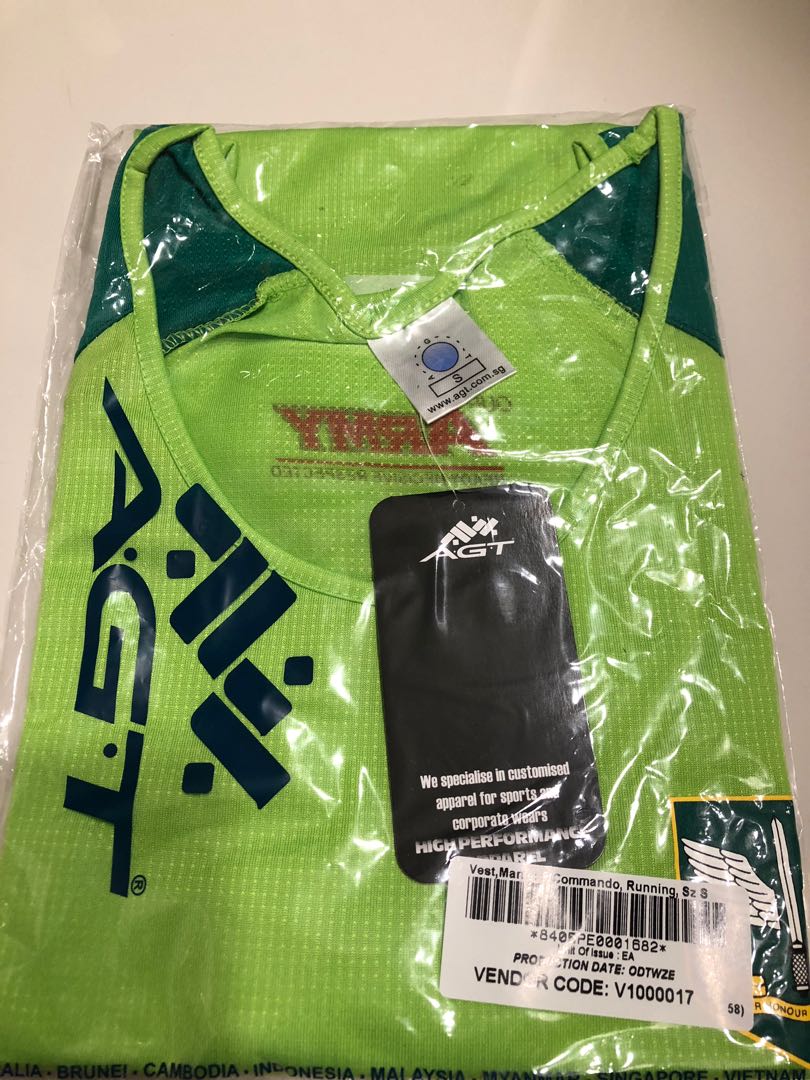 Brand new SAF commando running singlet, Men's Fashion, Tops & Sets ...