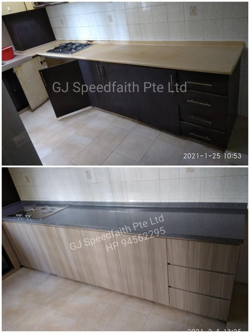 Cabinets Repair or Replacement / Table top Replacement, Home Services ...