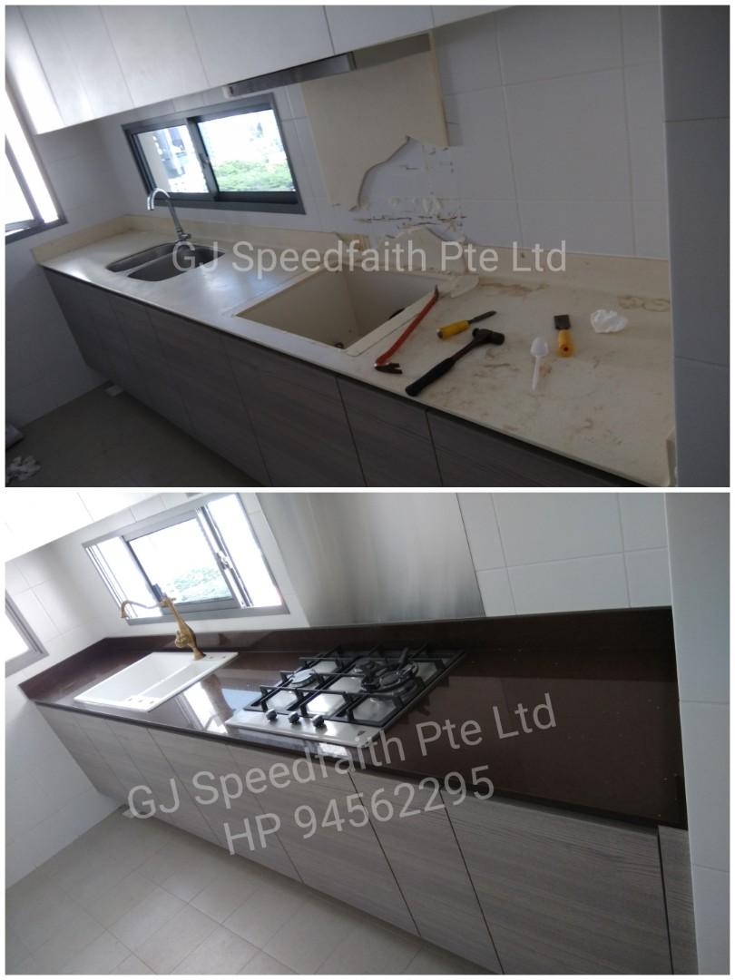 Cabinets Repair or Replacement / Table top Replacement, Home Services ...