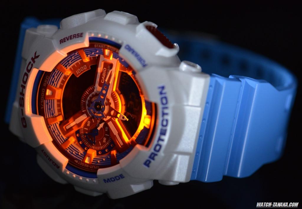 CASIO G-SHOCK GA-110AC-7A Blue White 'Doraemon' Genuine New with Tag ...