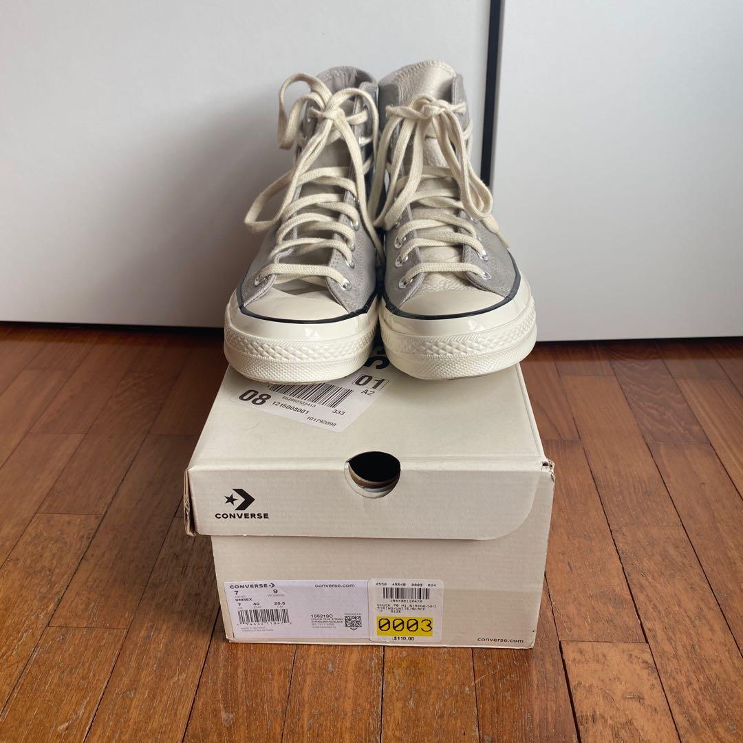 Converse FOG Fear Of God Essentials Grey, Men's Fashion, Footwear ...