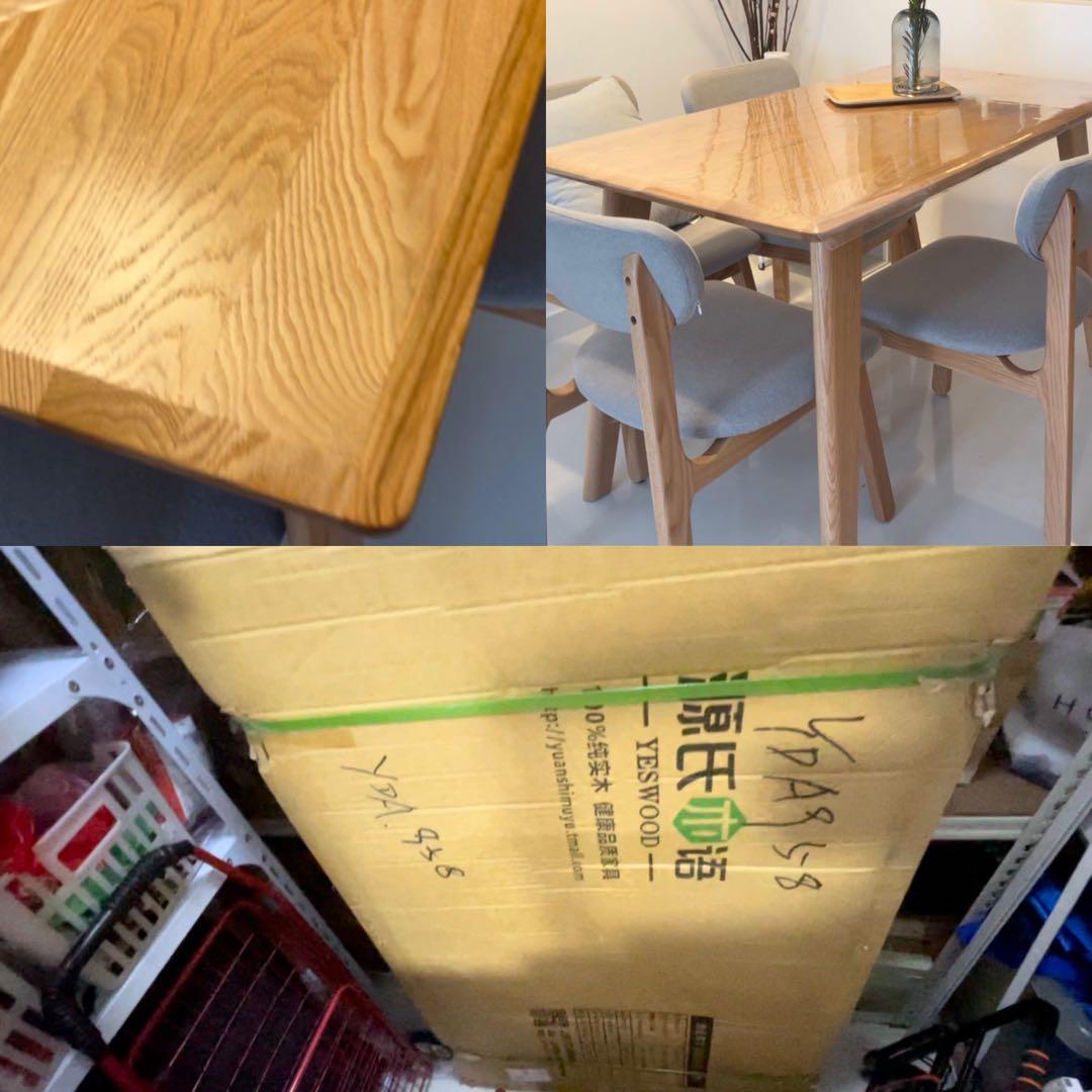 Dining table Muji style - Oak wooden table Taobao , Furniture & Home ...