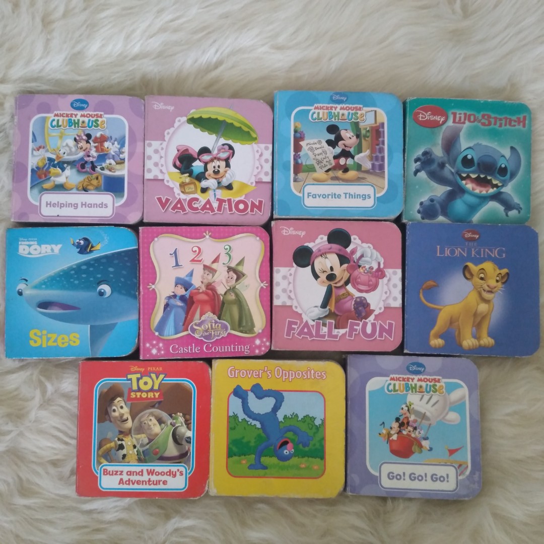 Disney Characters - Assorted Mini Board Books, Hobbies & Toys, Books ...