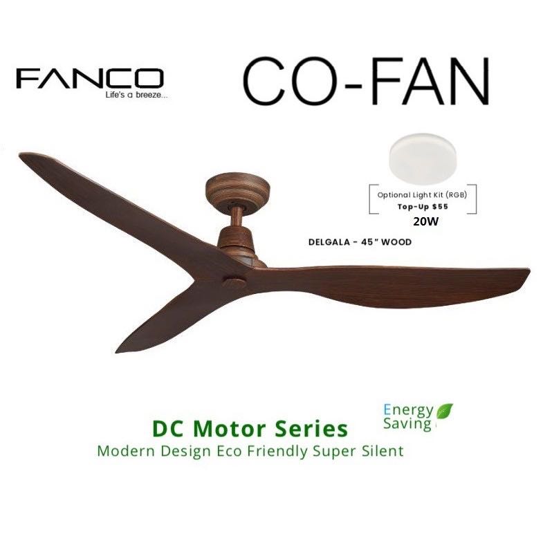 Fanco Co Fan Delgala DC ceiling fan, Furniture & Home Living, Lighting ...