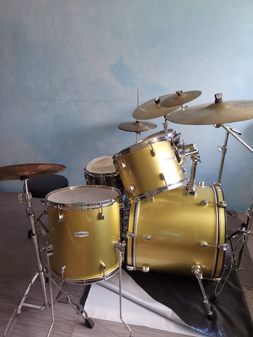 Full Drums Set, Hobbies & Toys, Music & Media, Musical Instruments on ...