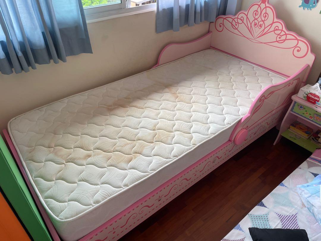Girl princess single size bed, Babies & Kids, Baby Nursery & Kids ...