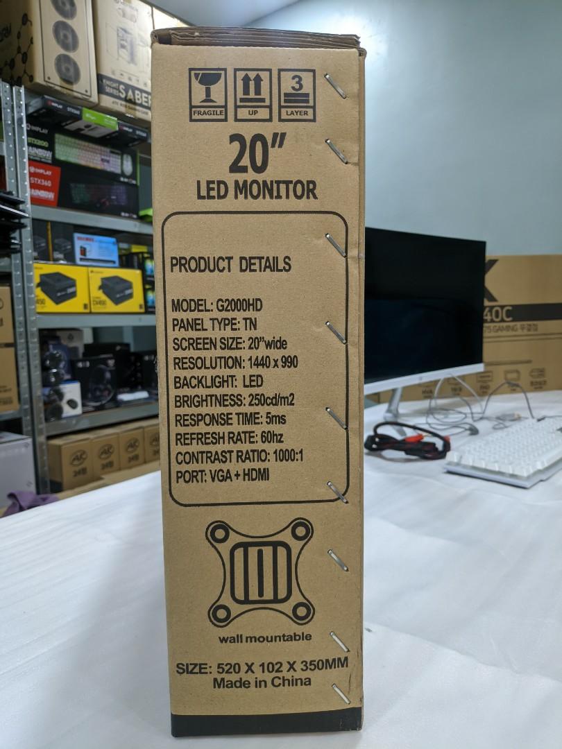 GOMA (2000HD) LED Computer Monitor, Computers & Tech, Parts ...