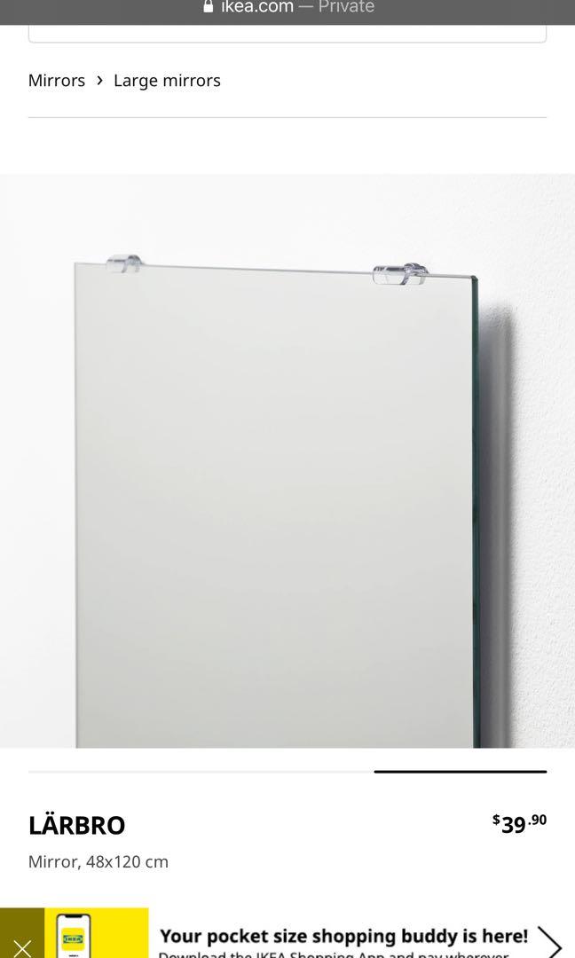 IKEA LARBRO Mirror, Furniture & Home Living, Home Decor, Mirrors on ...