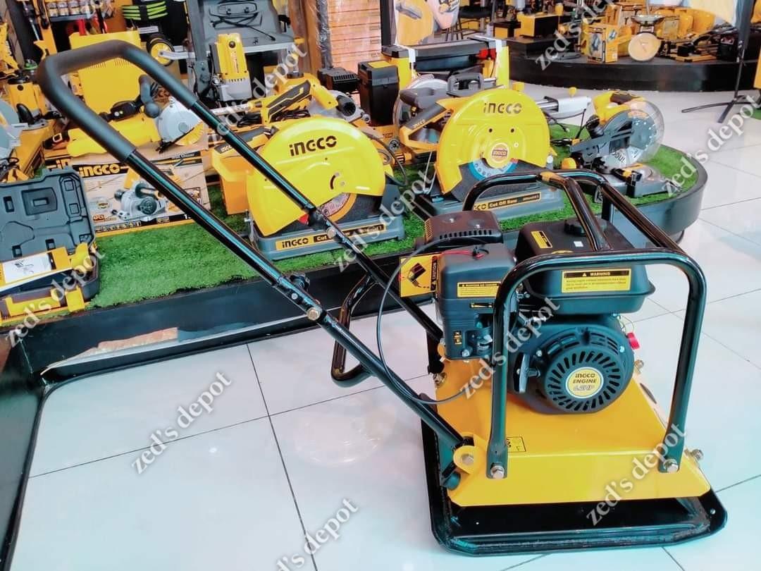 INGCO GCP100-2 6.5HP Gasoline Engine Plate Compactor Set (Industrial ...