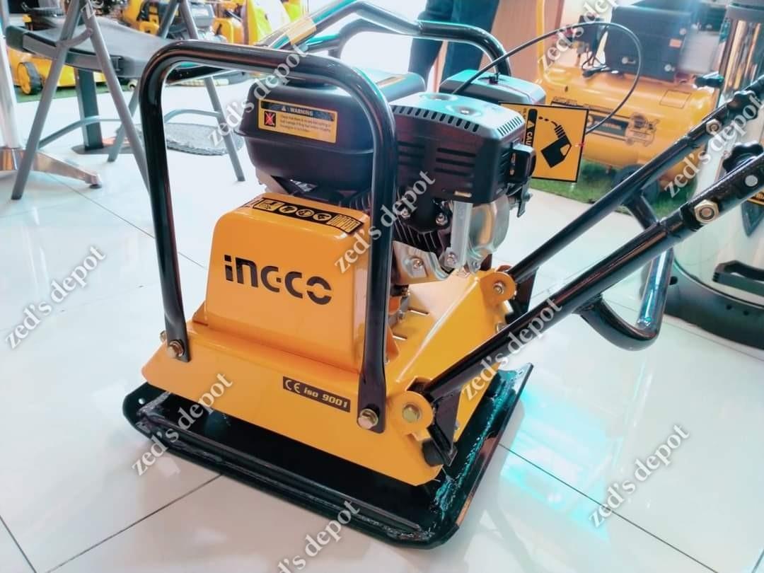 INGCO GCP100-2 6.5HP Gasoline Engine Plate Compactor Set (Industrial ...