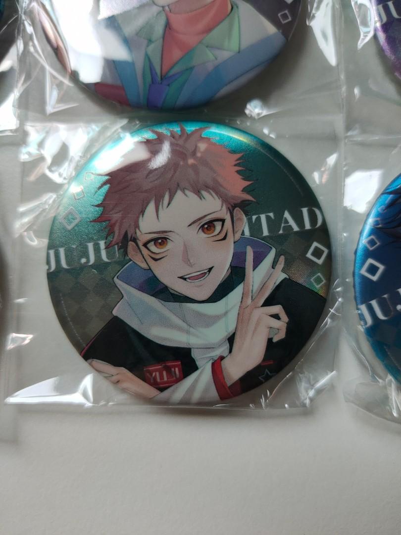 [Instocks] JJK Jujutsu Kaisen Holographic Badge Gojo Inumaki Toge ...