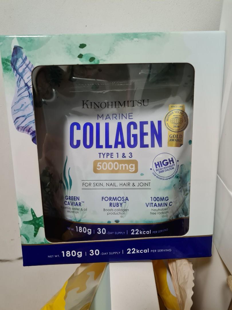 Kinohimitsu Marine Collagen Powder 5000mg (1 mth supply Strengthen Hair ...