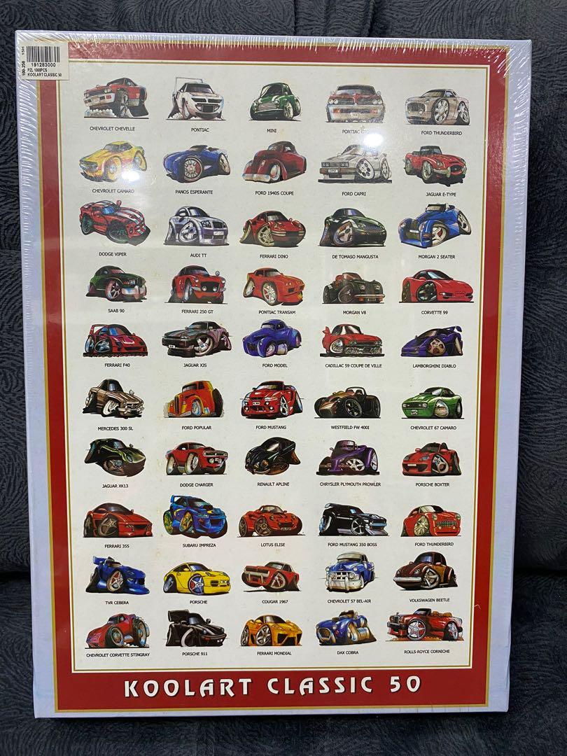 Koolart Classic 50 vintage cars 1000 pieces puzzle, Hobbies & Toys ...