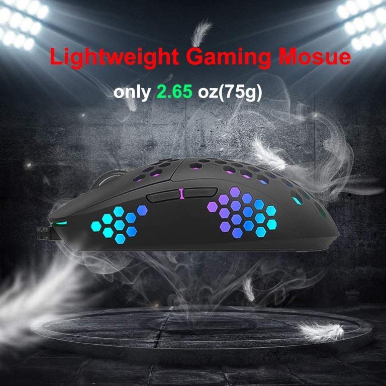 "MARVO Gaming Mouse G961, USB Wired Mice with RGB Backlit, Professional ...