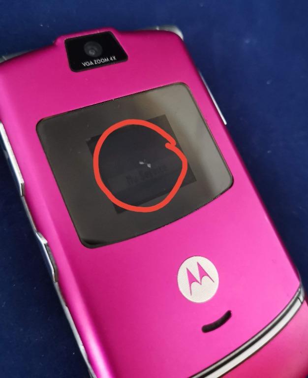 Motorola V3 RAZR Iconic Metal Flip Phone (Pink), Mobile Phones ...
