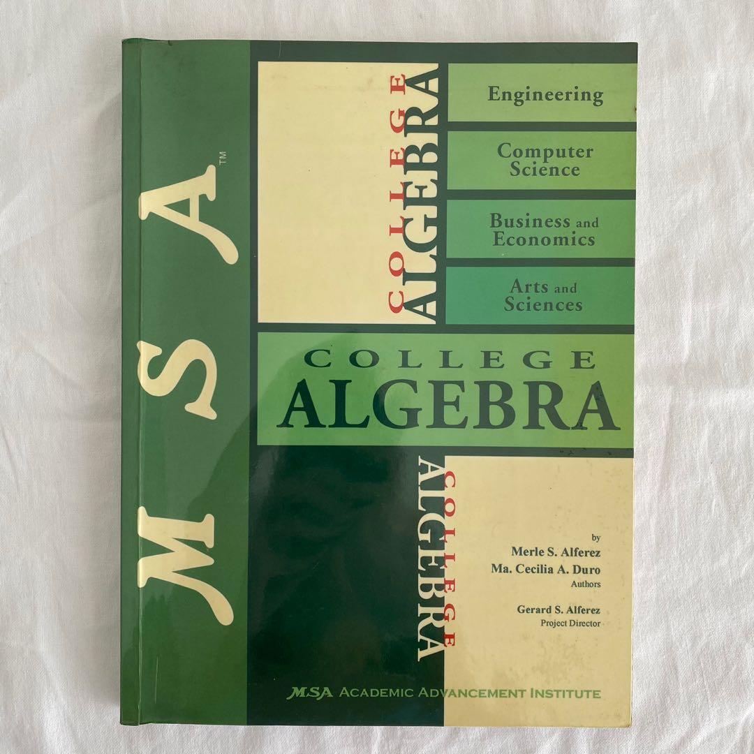MSA College Algebra Book, Hobbies & Toys, Books & Magazines, Assessment ...