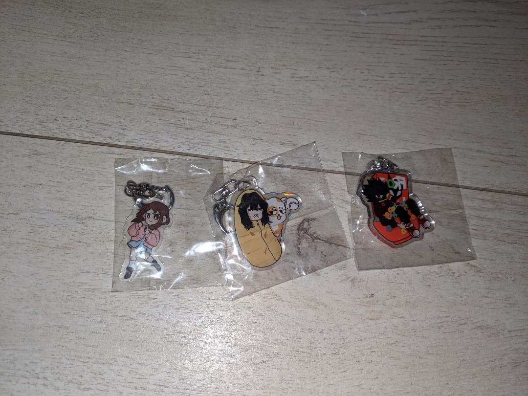 My Hero Academia Keychains Aizawa/Ochako/Tokoyami, Hobbies & Toys ...