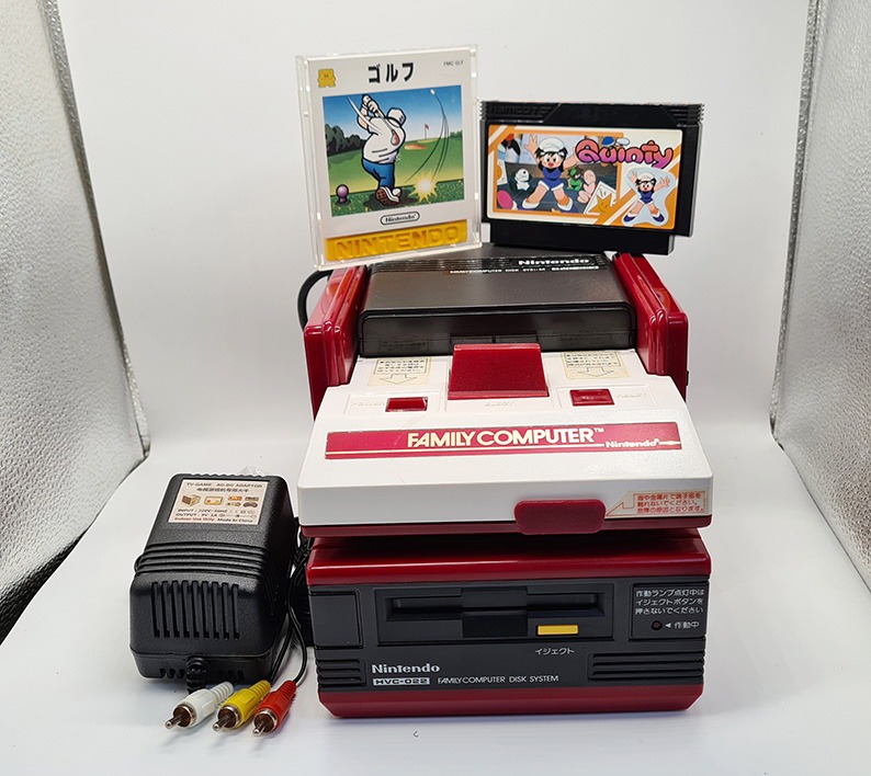 Nintendo Famicom FC console AV MOD and Famicom Disk System Set Working ...