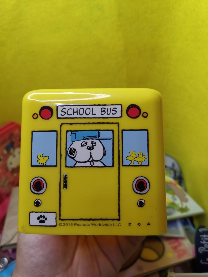 Peanuts Snoopy School Bus Display, Hobbies & Toys, Toys & Games on ...