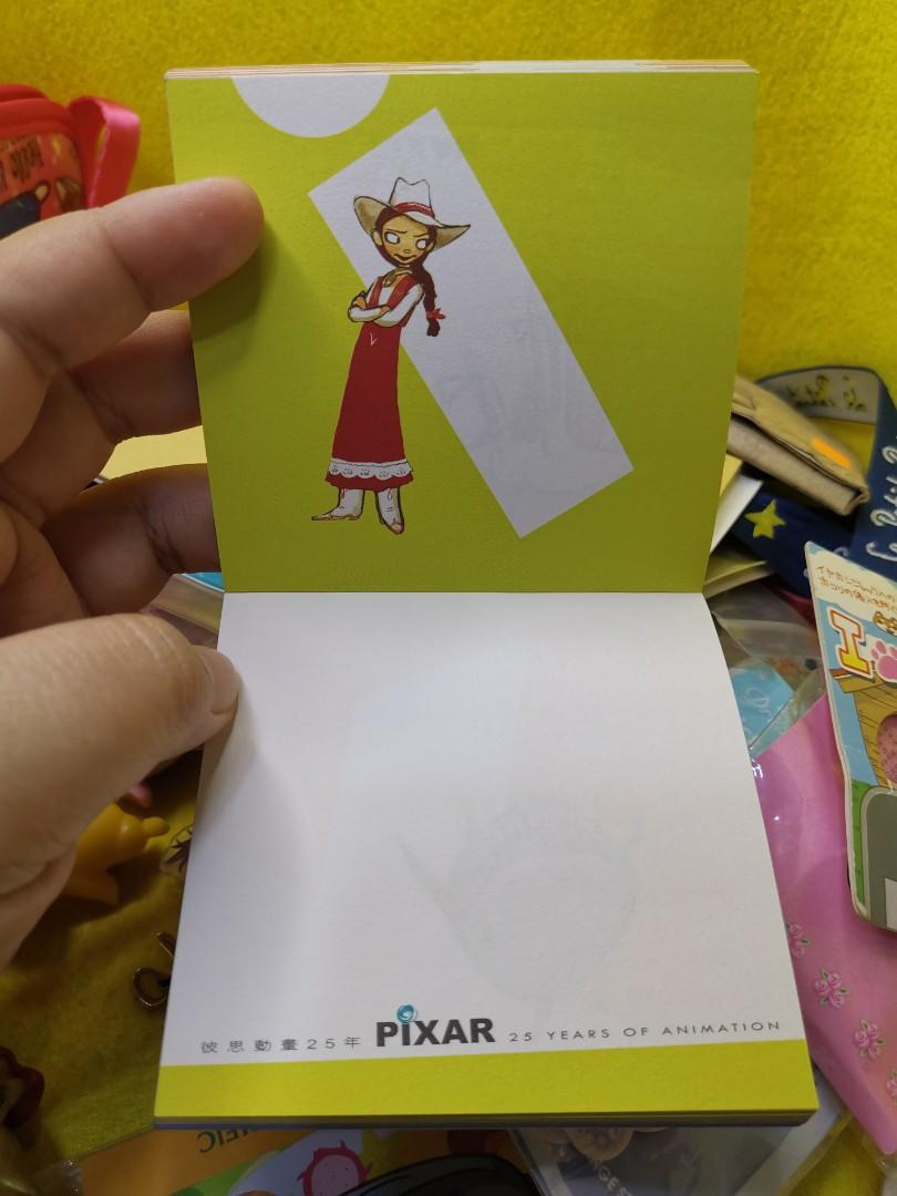 Pixar 25 Yrs of Animation Notepad, Hobbies & Toys, Stationary & Craft ...