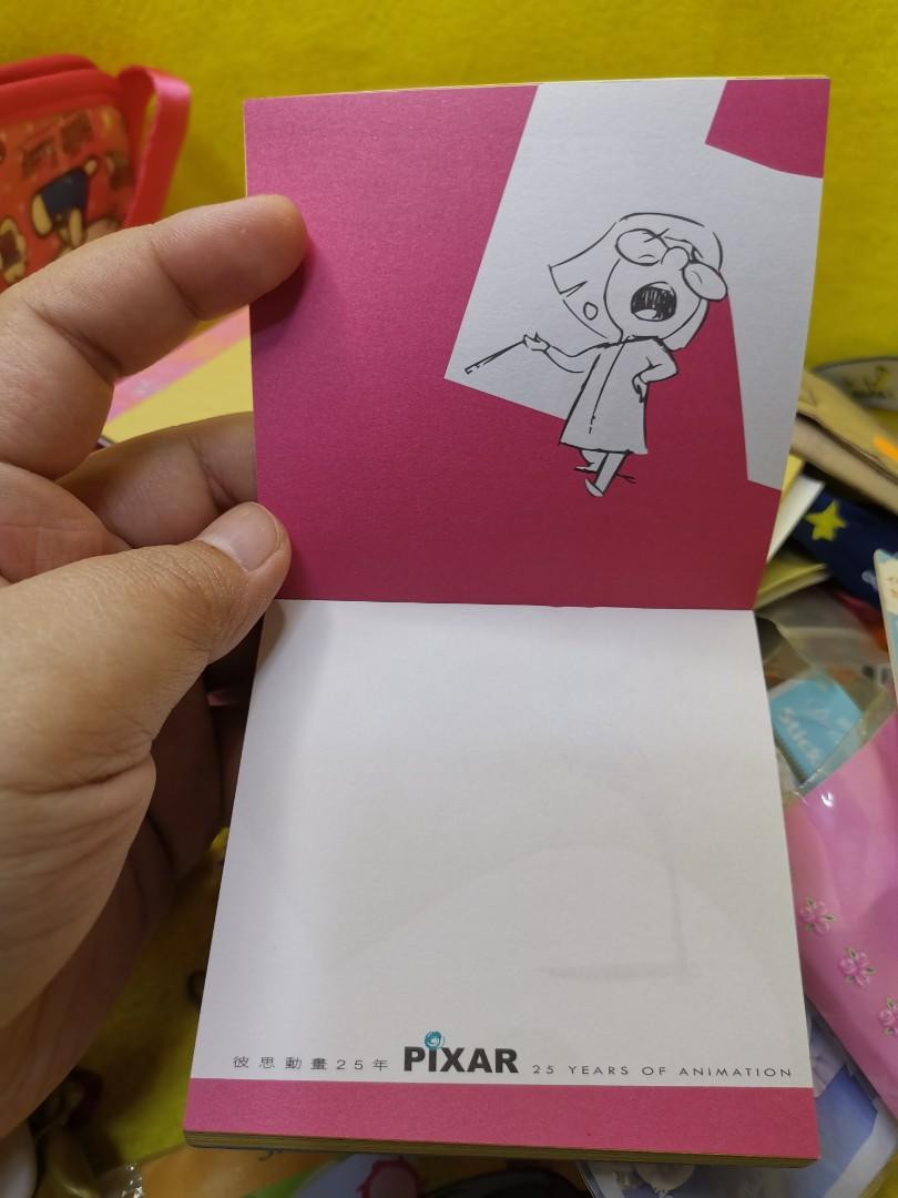 Pixar 25 Yrs of Animation Notepad, Hobbies & Toys, Stationary & Craft ...