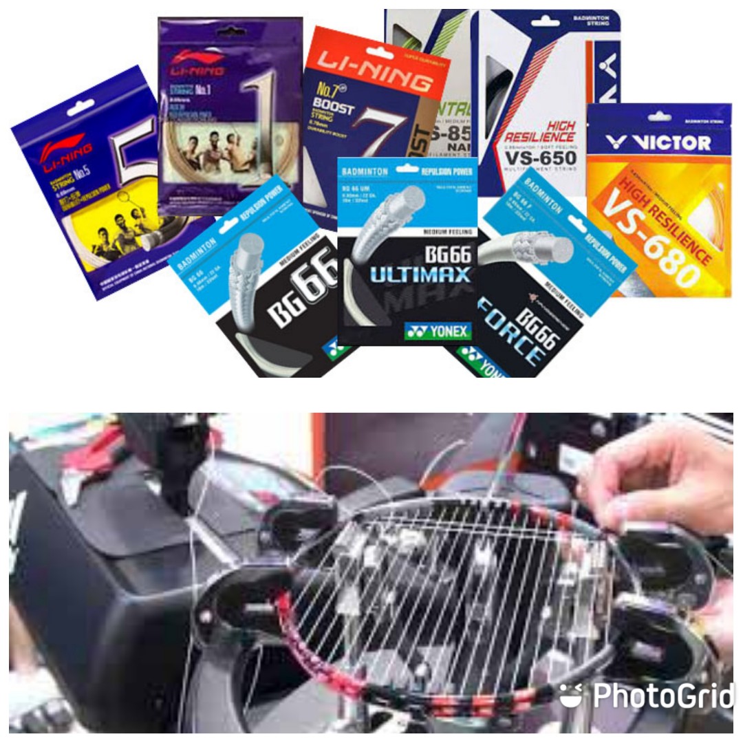 Badminton racket restring Li-Ning No.1 / Victor VS-660 (inclusive of ...