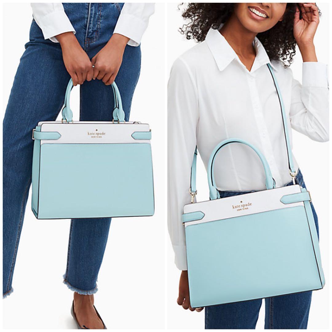 Kate Spade Colorblock Purse Blue Cross | semashow.com