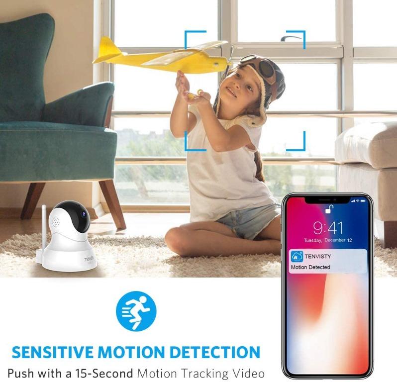 TENVIS 1080P Security Camera - Wireless Camera, Night Vision IP Camera ...