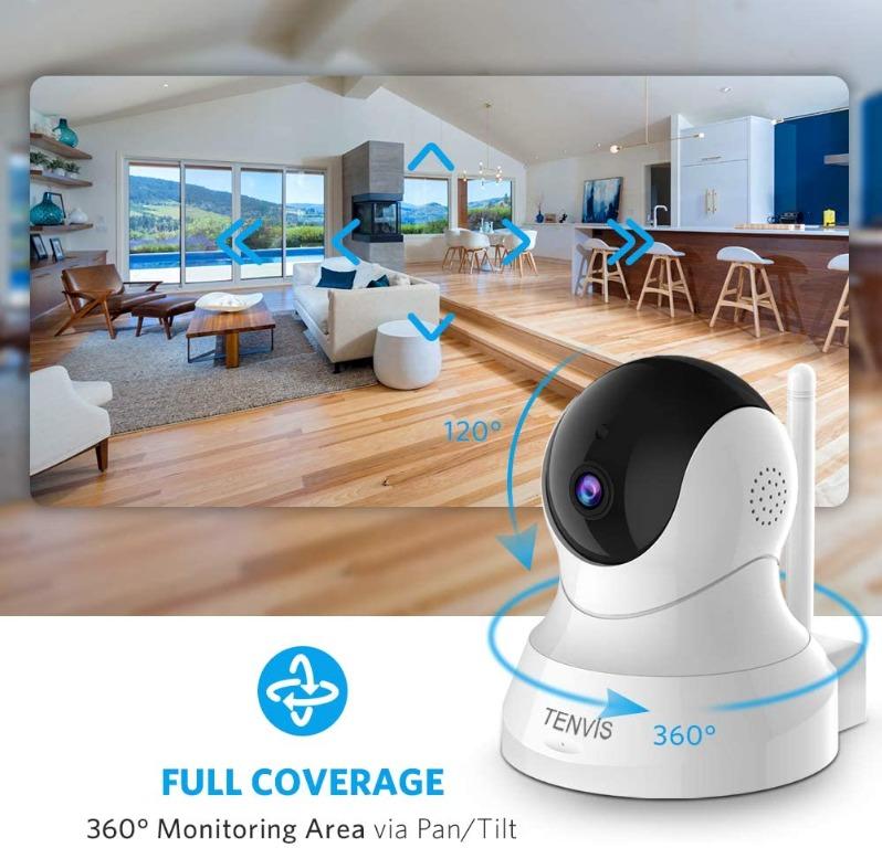 TENVIS 1080P Security Camera - Wireless Camera, Night Vision IP Camera ...