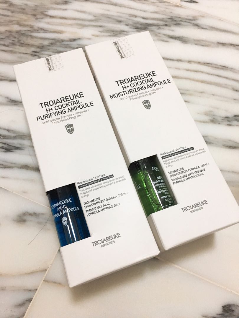Troiareuke Skin Complex Formula + Ampoule (Blue), Beauty & Personal ...