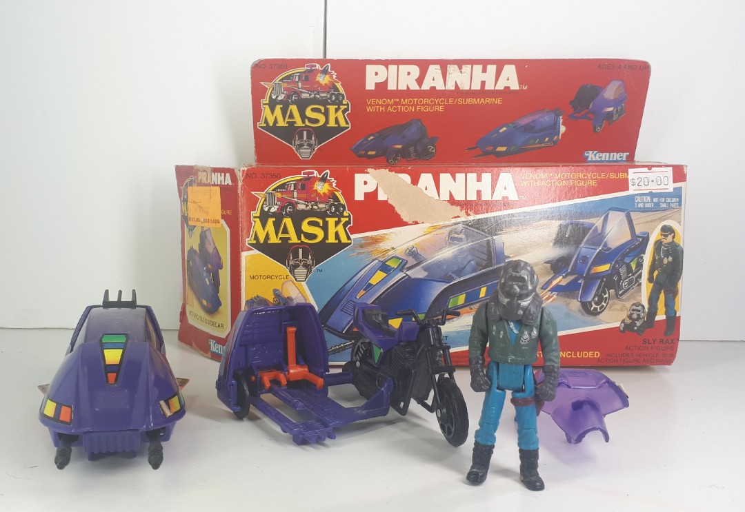 Vintage Kenner Mask Piranha complete with Original Box, Hobbies & Toys ...