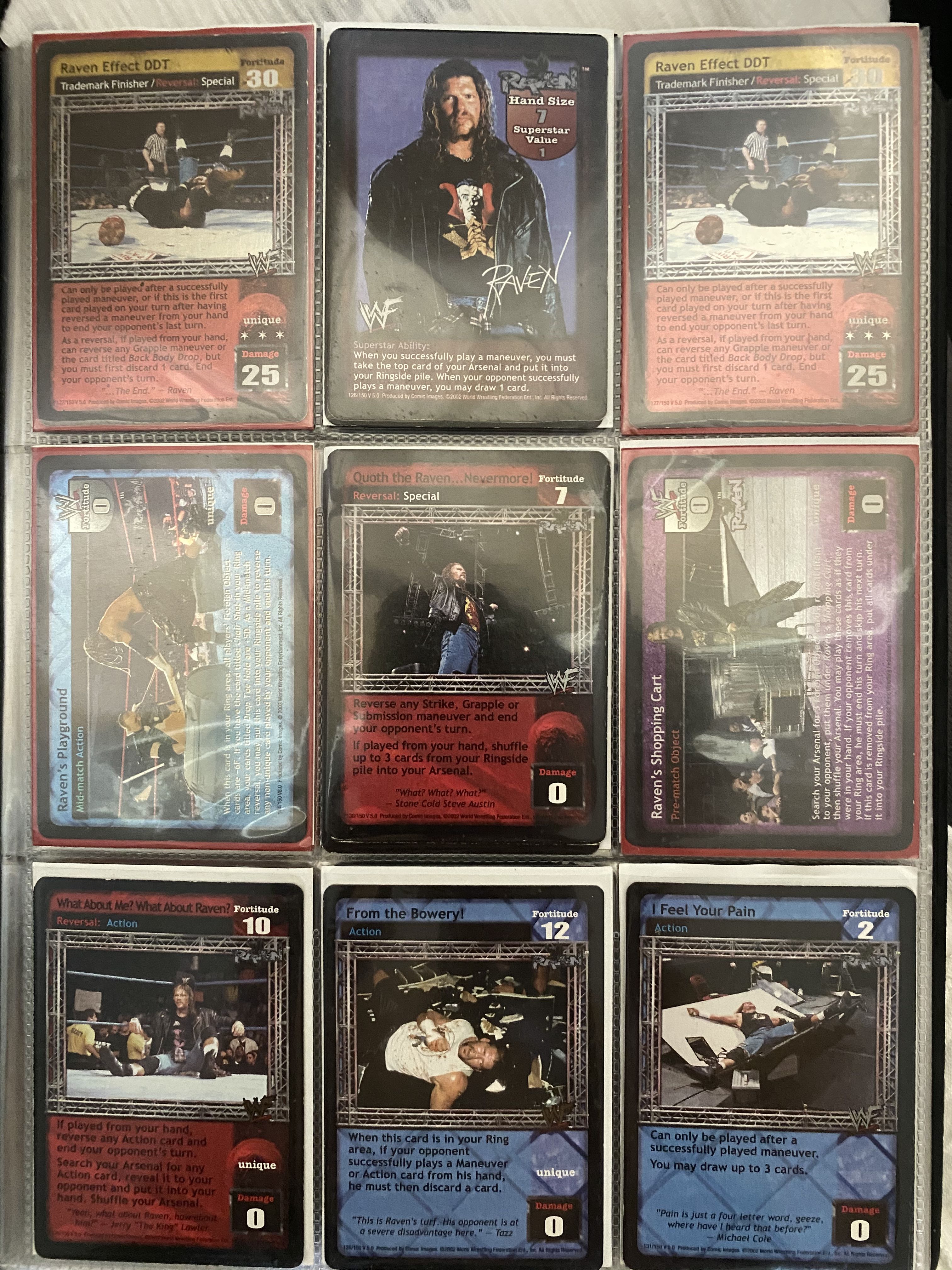 WWF / WWE RAW DEAL RAVEN FULL SET, Hobbies & Toys, Toys & Games on ...