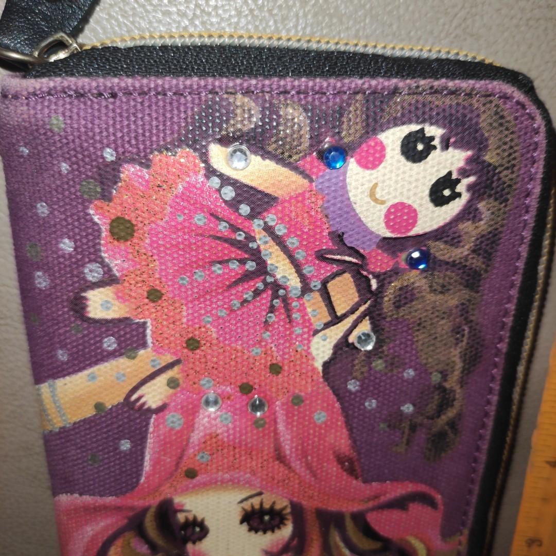 ANIME GIRL LONG WALLET, Women's Fashion, Bags & Wallets, Wallets & Card ...