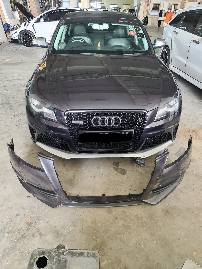 Audi A4 B8 - RS Style Front Bumper & Honeycomb grille, Car Accessories ...