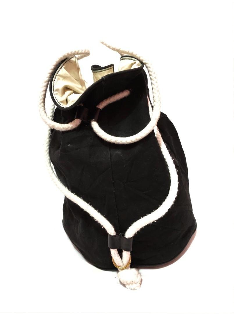 Authentic CHANEL canvas bucket bag, Women's Fashion, Bags & Wallets ...