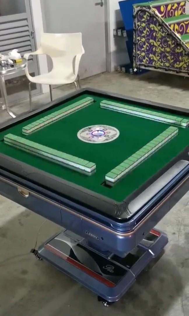 Automatic Shuffle Mahjong Table Blue, Hobbies & Toys, Toys & Games on ...