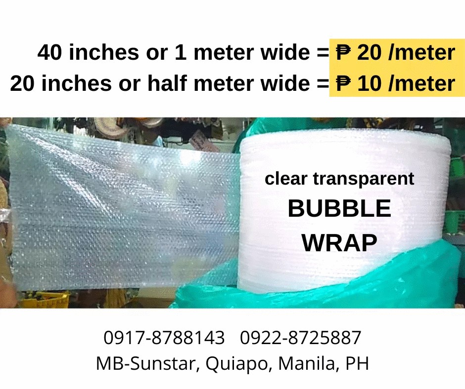 BUBBLE WRAP PROTECT CUSHION BALIKBAYAN BOX TAPE TALI CLING WRAP STRETCH ...