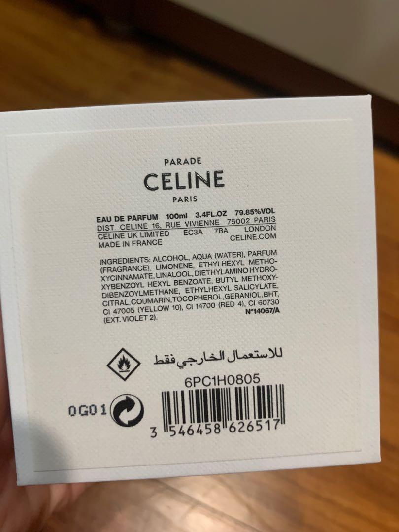 Celine Parade perfume, Beauty & Personal Care, Fragrance & Deodorants ...