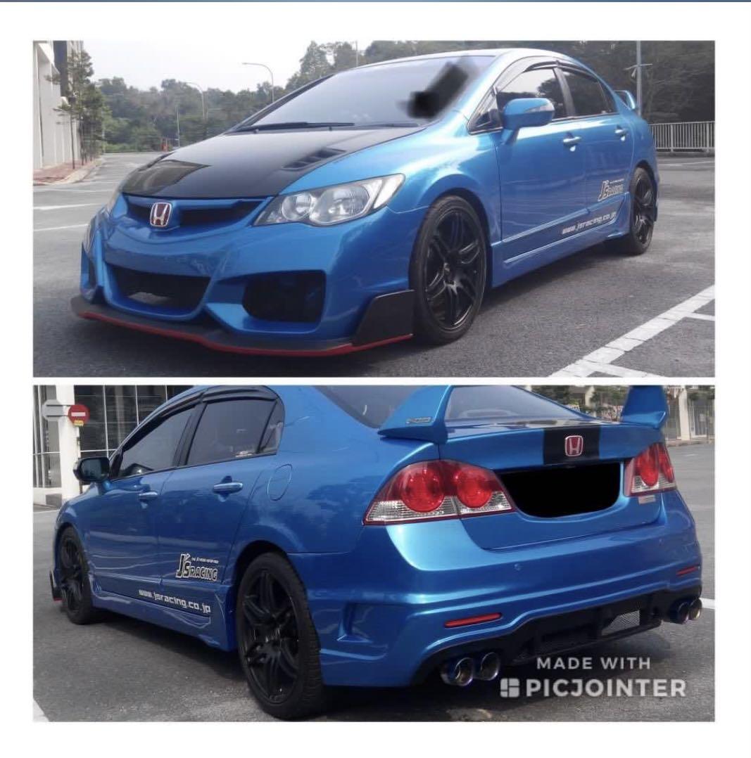 Civic FD Mugen RR Js Racing Mugen Type R Feels M&M bodykit, Car ...