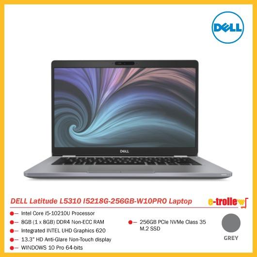 DELL Latitude L5310 I5218G-256GB-W10PRO Laptop (GREY), Computers & Tech ...