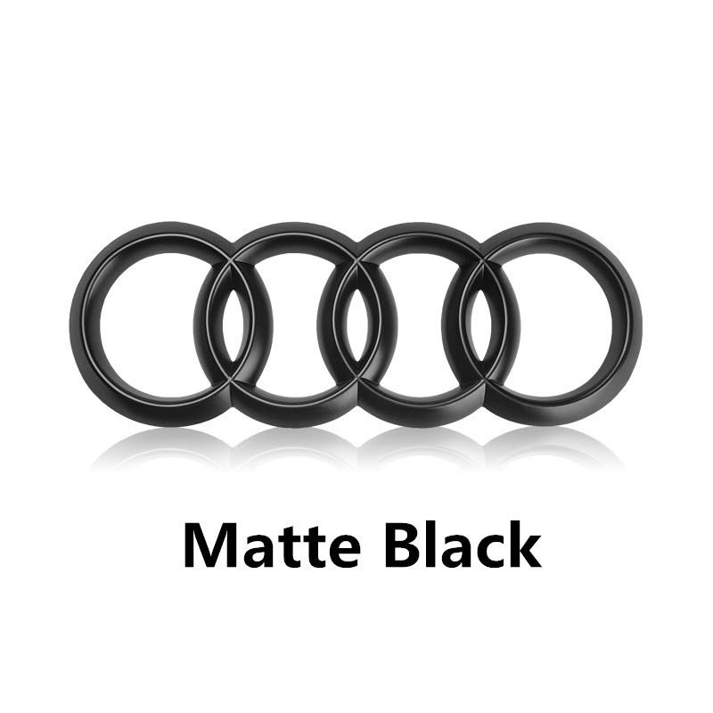 Front Grille Audi Emblem - Matte Black 273mm, Auto Accessories on Carousell