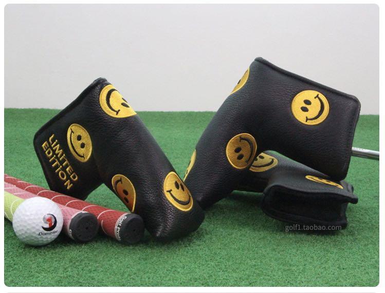 Golf Golden Smiley Putter Cover - Emoji, Sports Equipment, Sports ...
