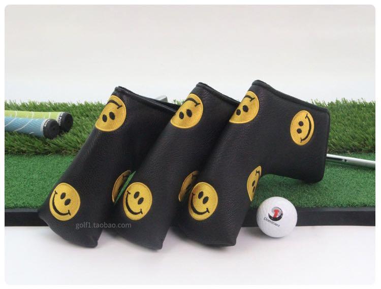 Golf Golden Smiley Putter Cover - Emoji, Sports Equipment, Sports ...