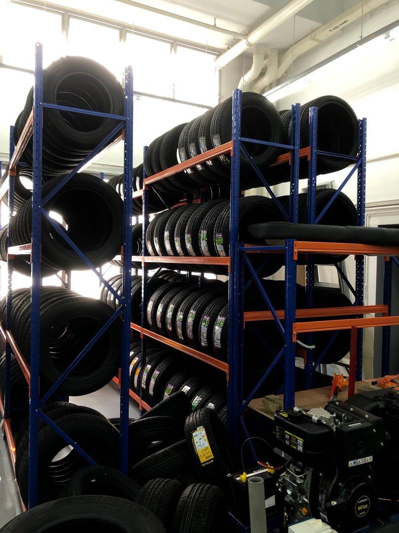 Heavy Duty Tyre Racking, Furniture & Home Living, Furniture, Shelves ...