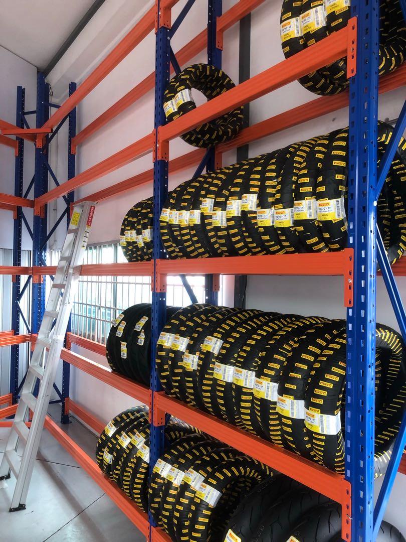 Heavy Duty Tyre Racking, Furniture & Home Living, Furniture, Shelves ...